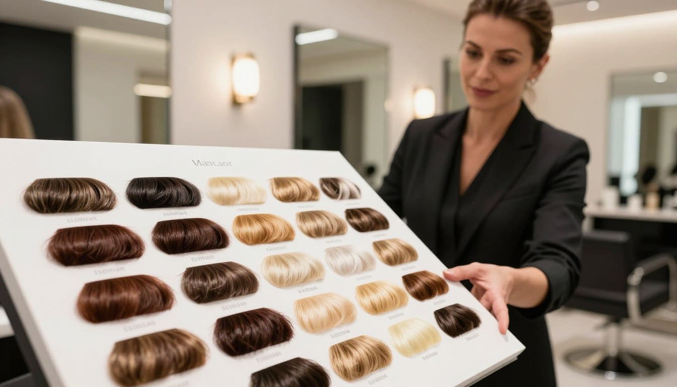 Haarfarbe Farbkarte